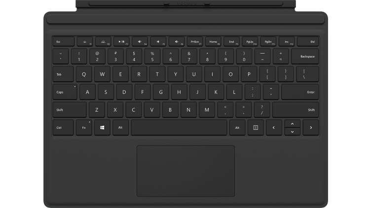MS Surface Pro Keyb Type Cover Black US Int - FMN-00007 - Click computers
